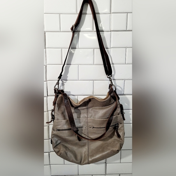 The Sak | Bags | The Sak Style Soft Distressed Taupe Leather Large ...